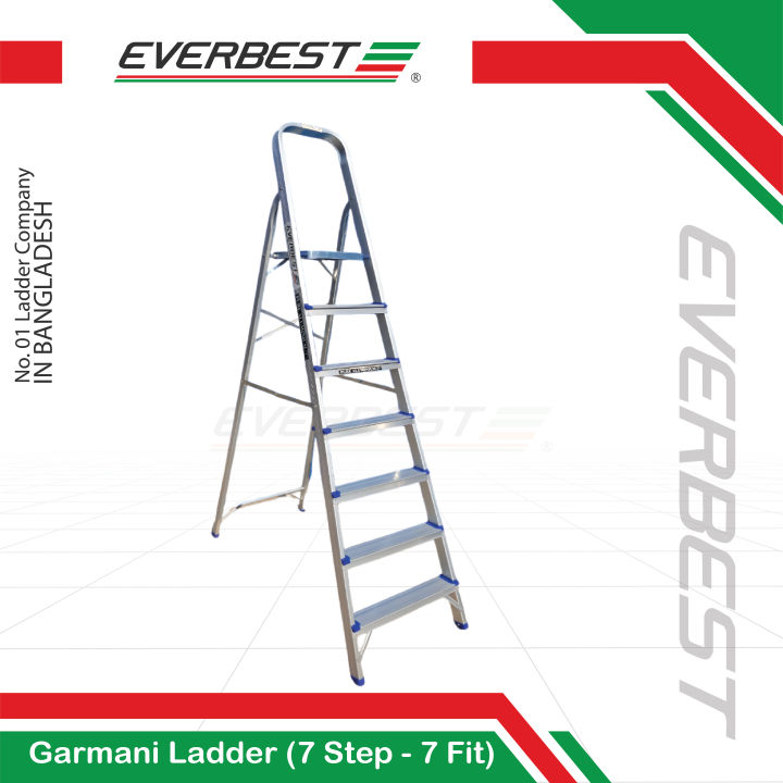 Everbest Germany Brand 7-Step Aluminum Platform Ladder with Safety ...