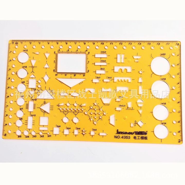 Engineering Drawing Template No.4353 Electrician Template Ruler ...