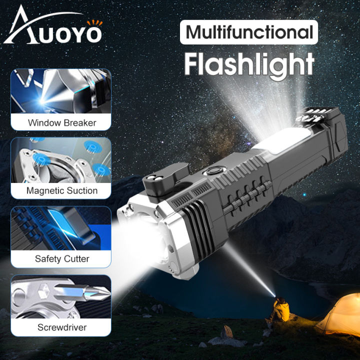 Auoyo F lashlight Multifunctional F lashlight Super Bright LED F ...