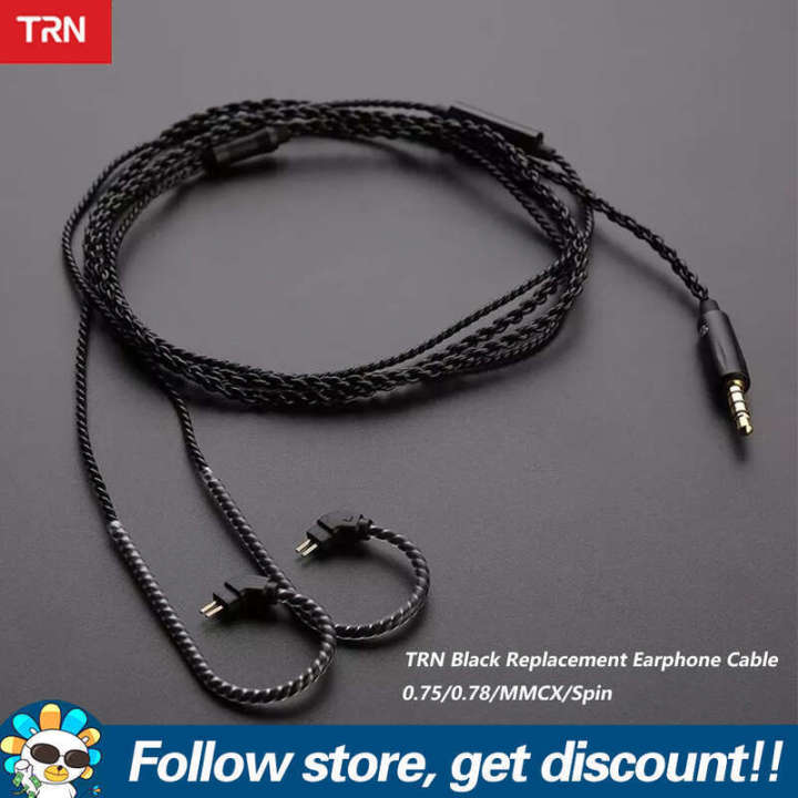 FAAEAL replacement MMCX/2-pin 0.75/0.78mm/C-pin connector headphone upgrade cable BLON BL03 moon ...