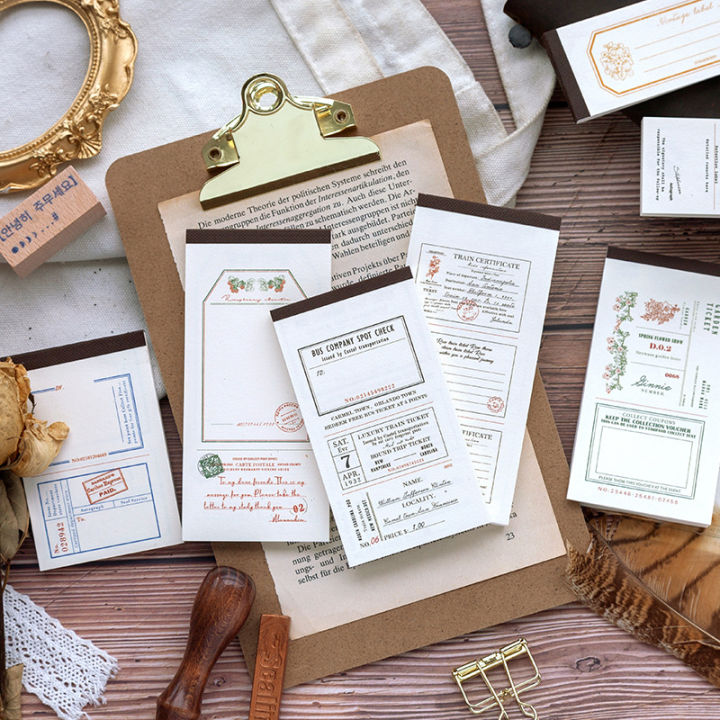 RHS Online 50PCS Burwich Manor Series Tear Notes Lable Paper DIY Diary ...