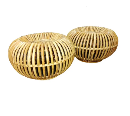 Cane Pumpkin Mora Large 2× Pcs For Big People - Rattan Exclusive Mora ...