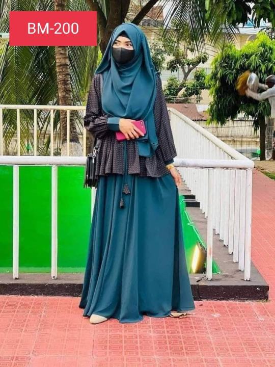 Stylish kaftan party wear one part ayaba borka// muslim wear // hijab ...