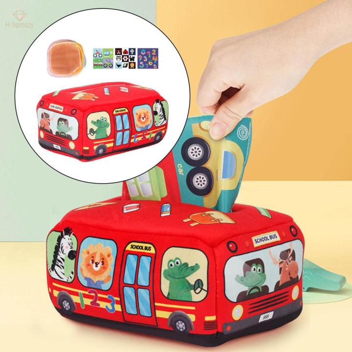 Baby Tissue Box, Sensory Pull Along Infant Tissue Box, Preschool ...