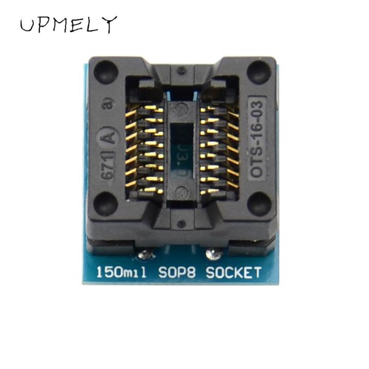 【happy one】Upmely SOIC8 SOP8 to DIP8 Wide-Body Seat 150mil Programmer Adapter Socket Blue SA602 ...