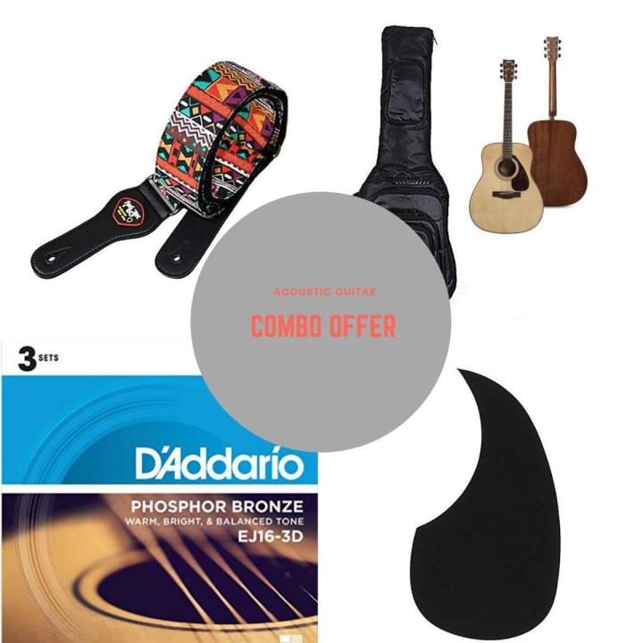 Yamaha F600 Acoustic Guitar - Wooden Combo Offer | Daraz.com.bd
