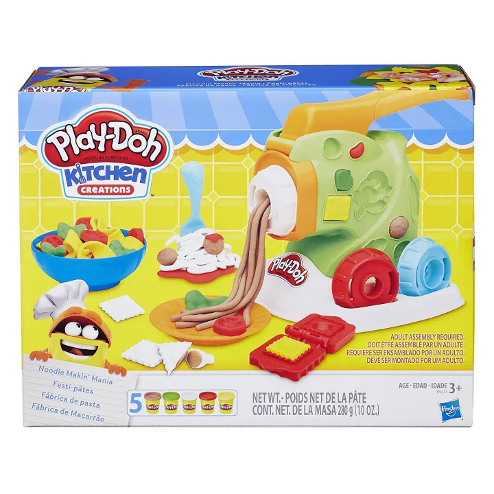 Play-Doh Kitchen Creations Clay Dough Noodles Maker Play Food Set for ...