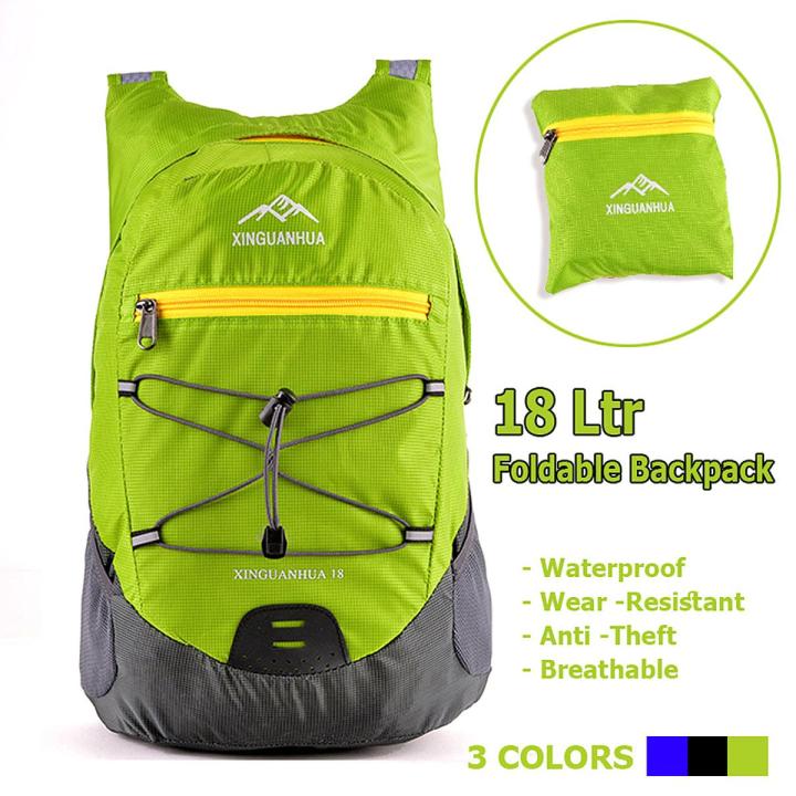 Ultralight Foldable Waterproof Backpack With 18L Capacity - Ideal For ...