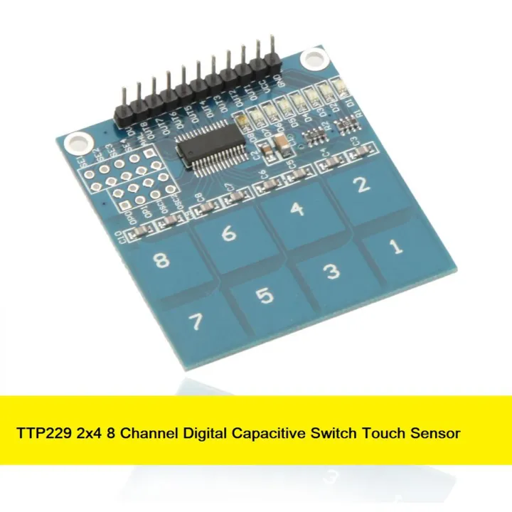 8 CHANNEL TTP229 Touch Sensor Module TTP229 Capacity Touch Sensor Module 2×4 8 Channel Digital ...
