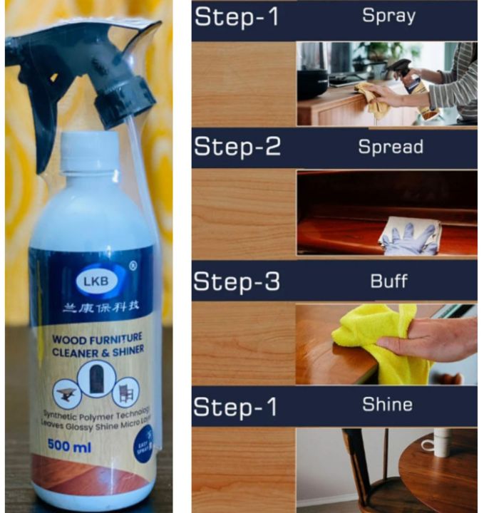 Wood Polish Polisher Polishing varnish spray shiner cleaner protector ...