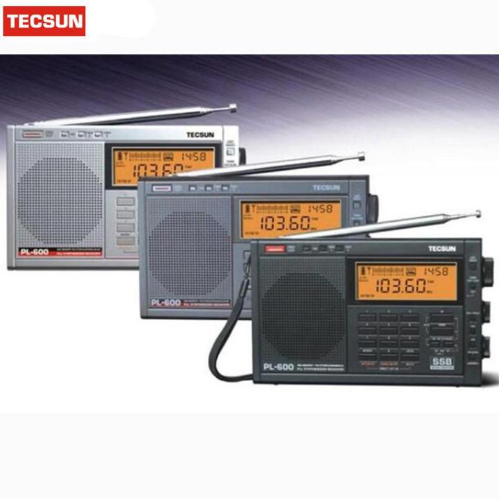 TECSUN PL-600 Digital Tuning Full-Band FM MW TV Audio SW-SBB PLL ...