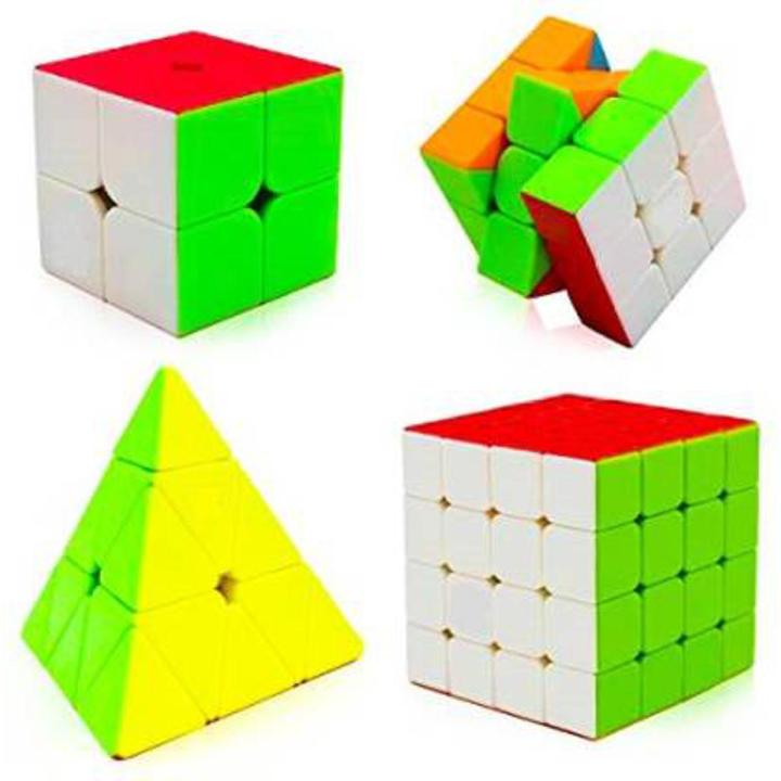 D ETERNAL Cube 2X2 3x3 4x4 and Pyraminx Pyramid Triangle Speed ...