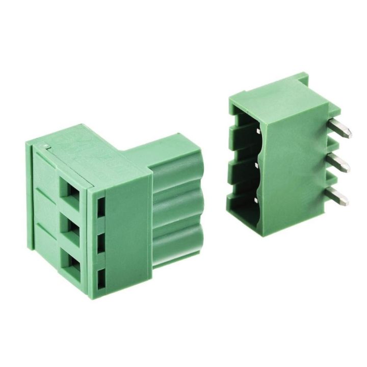 5Pcs - 5.08mm Pitch 3Pin Male & Female Plug-in Screw Terminal Block | Daraz.com.bd