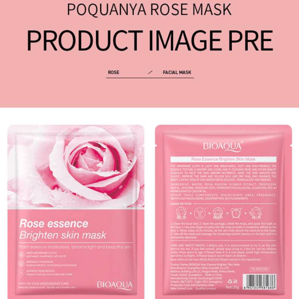 BIOAQUA Rose Essence whitning moisturizing facial care skin care sheet ...