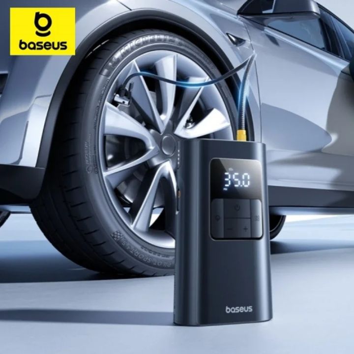Baseus Car Tire Inflator Pumper VA1 Dual Power Wired & Wireless With ...