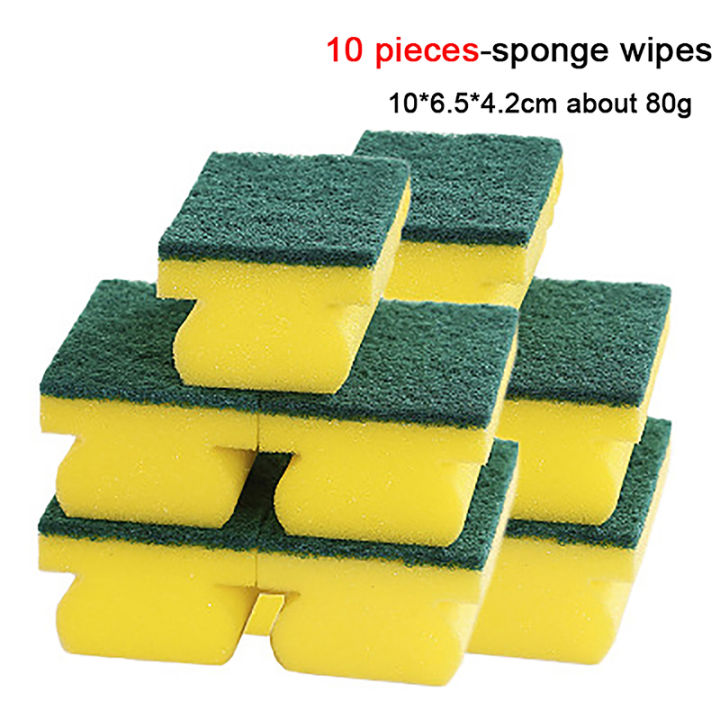 2/5/10 Pieces Of I-beam Double-sided Cleaning Dishwashing Sponge ...