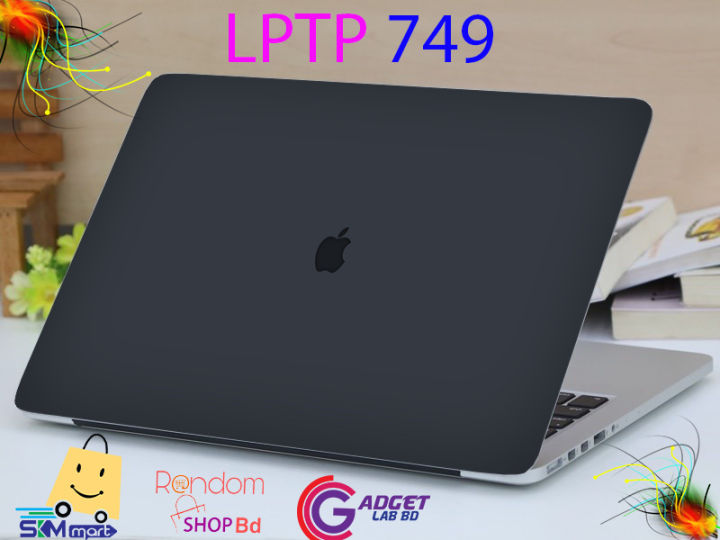 Lptp - 749 Soft Black Apple Logo Laptop Sticker Laptop Skin Sticker ...