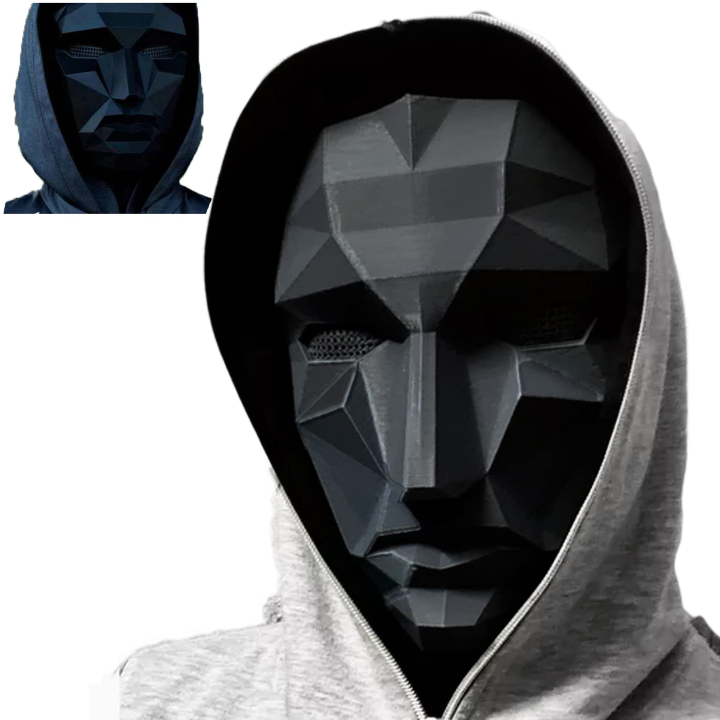 Multi Style Shape Masked Human Latex Material Exquisite Party Activity ...