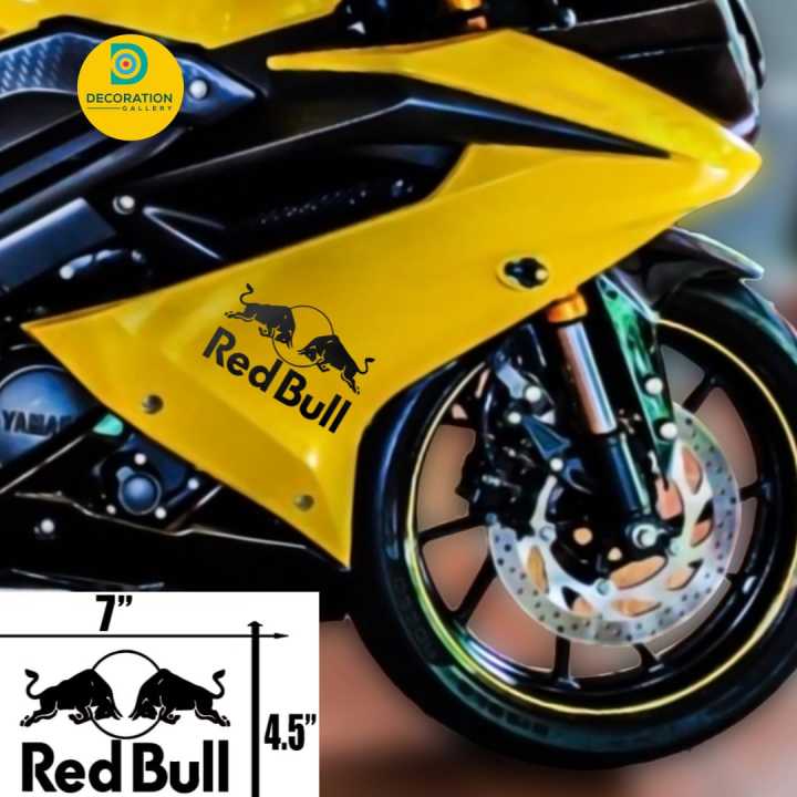 Bike Decal Sticker - Red_bull Branding_Logo ( Waterproof & Premium ...
