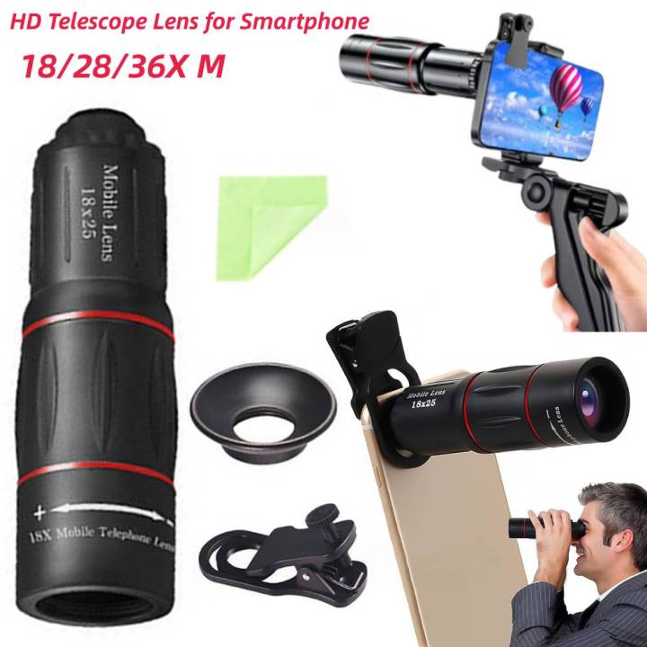 【Best value】 18/28/36X HD Camera Lens Clip-On Zoom Phone Camera ...