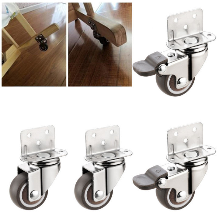 1pc Heavy duty casters 20kg Mute swivel wheels for moving furniture ...