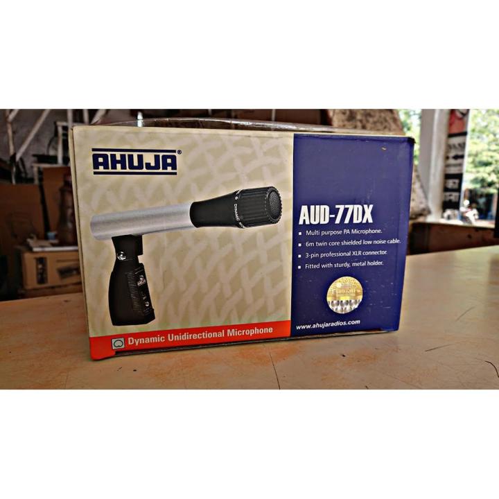 AHUJA AUD 77DX WIRED MICROPHONE METAL HOLDER WITH 3-PIN PROFESSIONAL ...