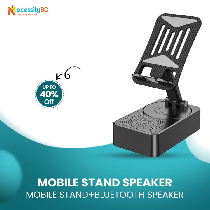 Bluetooth Speaker Mobile Stand 3 in1 Portable Foldable Mobile Phone ...