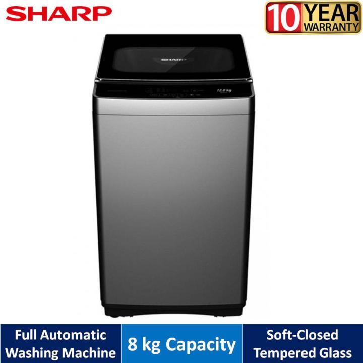 Sharp ES-X858 Full Automatic Washing Machine - 8 Kg | Daraz.com.bd