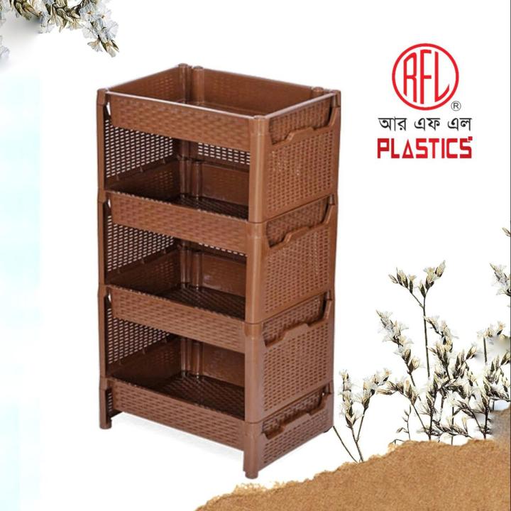 Caino Fence Rack 4 Step - Eagle Brown | Daraz.com.bd