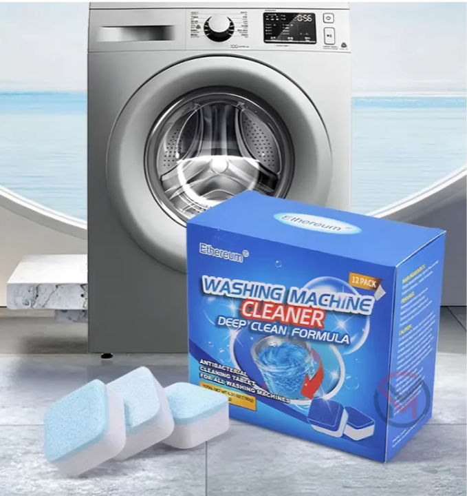 12 Tabs Washing Machine Mini Vacuum Cleaner Tablets Washing Machine ...