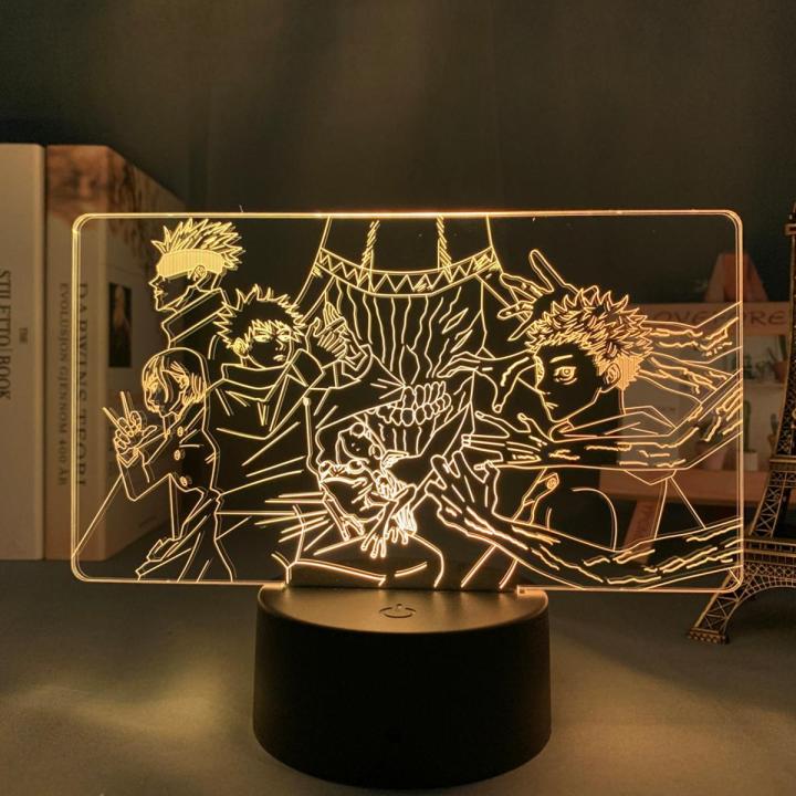 Anime Lamp Satoru Gojo Jujutsu Kaisen Led Night Light Yuji Itadori for ...