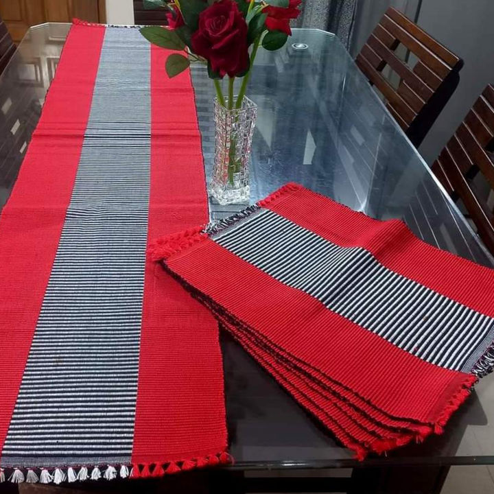 7 Pcs Dining Design Runner Set Multi-Color - Enhance Your Dining ...