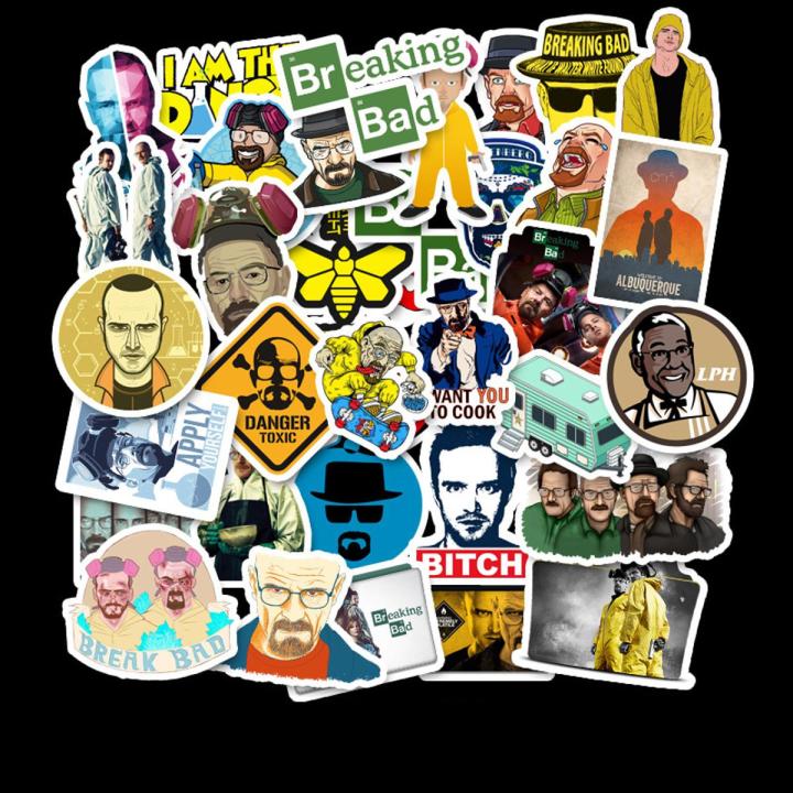 50pcs Breaking Bad TV Show Stickers PVC Waterproof Toy Graffiti Kid ...