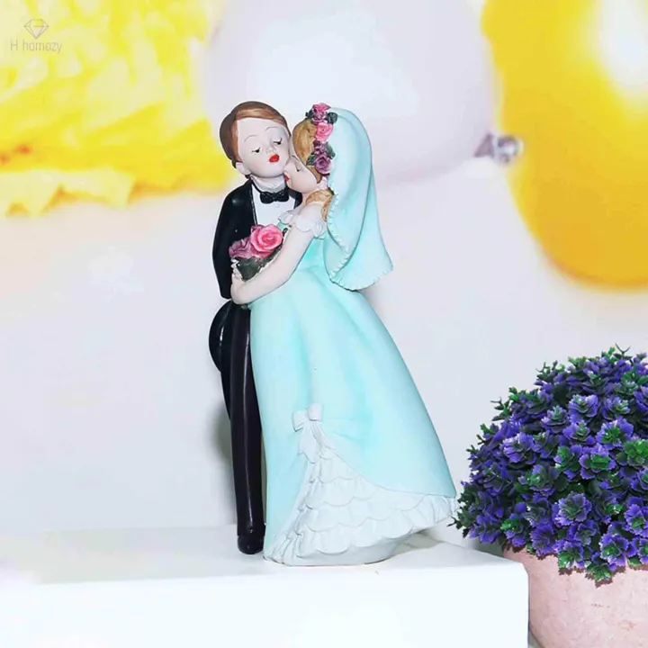 Wedding Cake Topper DIY Micro Landscape Romantic Wedding Cake Dolls ...