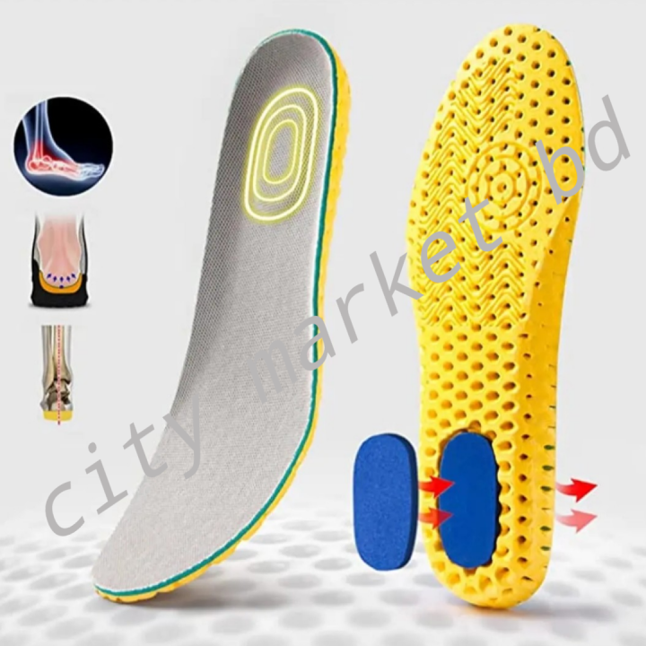 1 Pair Unisex Orthotic Arch Support Sport Shoe Pad Sport Running Foot ...