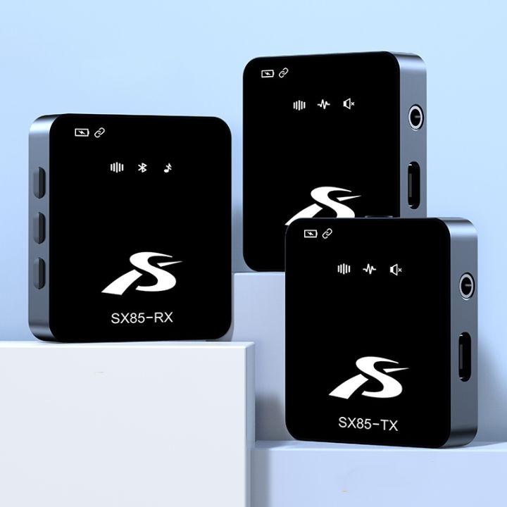 New arrival- SX85 1 TX + 2 RX Square Noise Reduction Lavalier Wireless ...