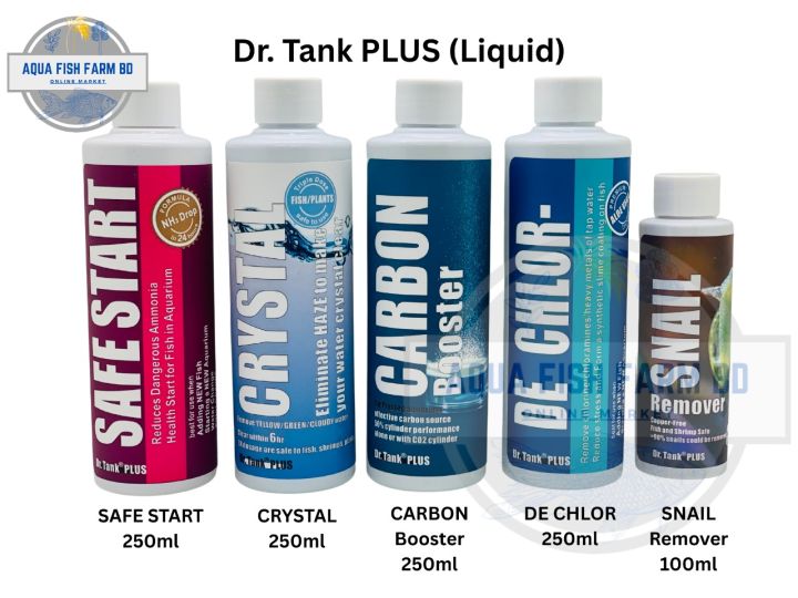 Dr.Tank Plus(Liquid) SAFE START, CRYSTAL, CARBON Booster, DE CHLOR ...