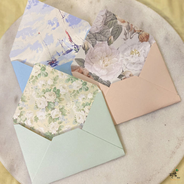 Mini Pastel Envelopes - 5" x 3.5" - 3 pieces - BDT 150 - Pattern on ...