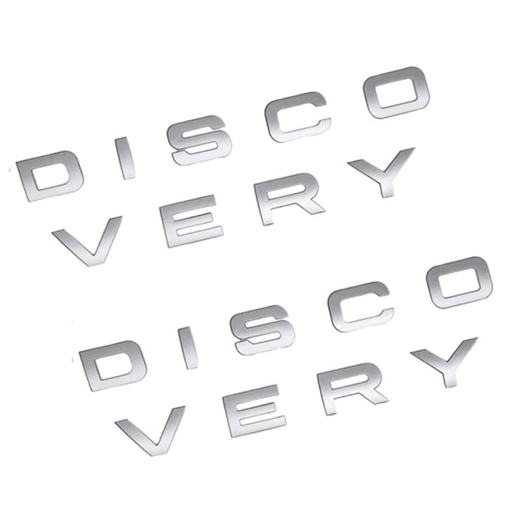 18X 3D Matte Slive Letter DISCOVERY Car Rear Front Badge Emblem Decal ...