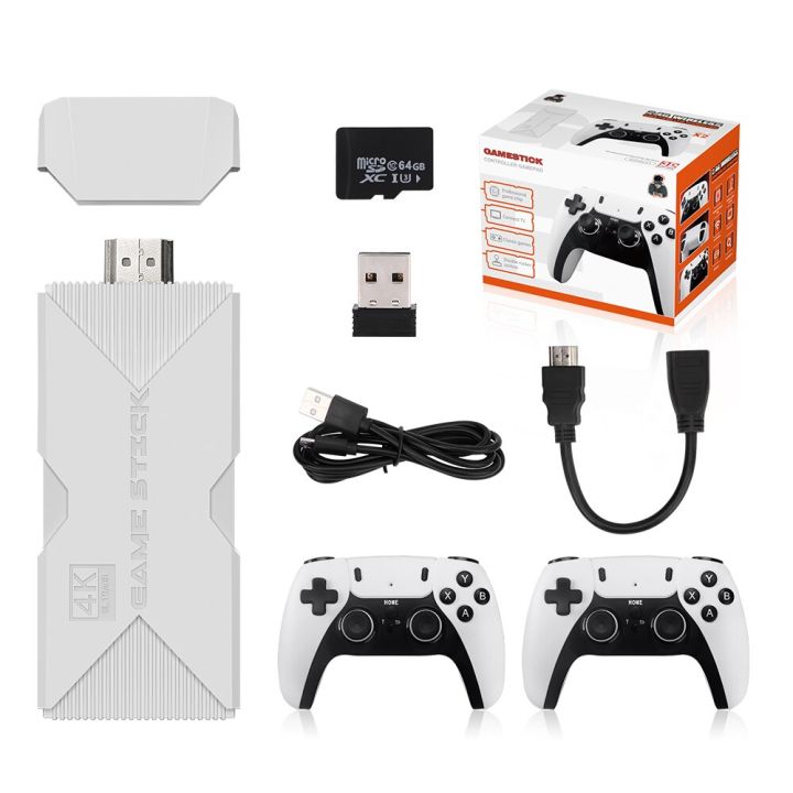 P5 PRO Video Game Console 2.4G Double Wireless Controller Game Stick 4K ...