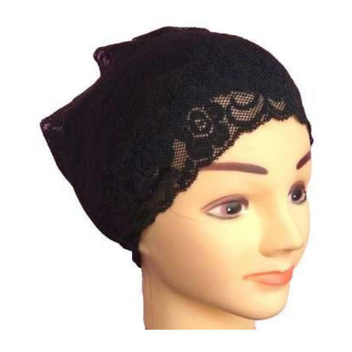 Black Color Net Hijab Cap For Girls And Women's-02 Piece | Daraz.com.bd