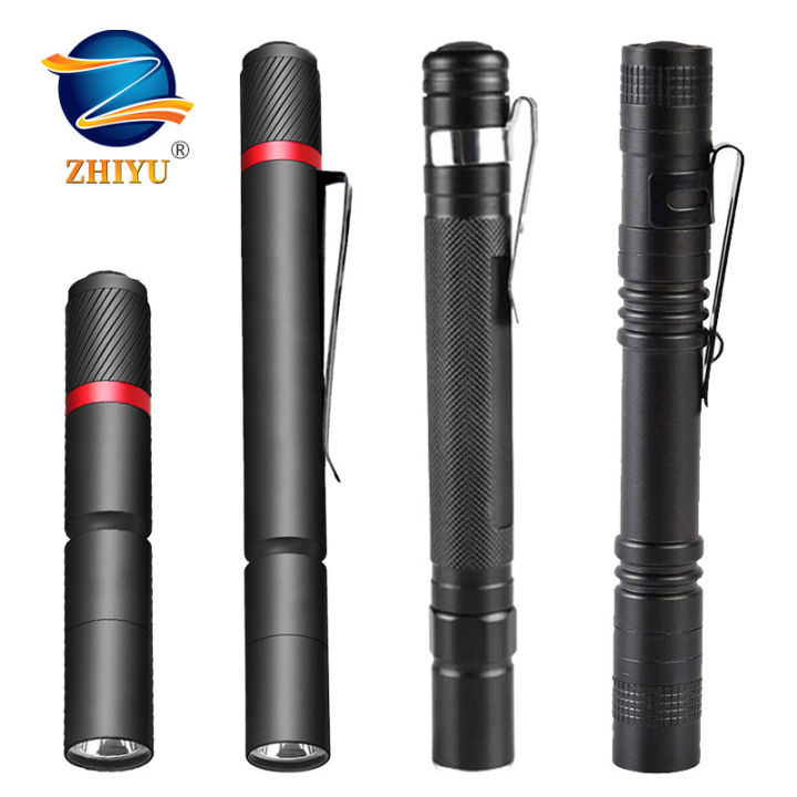 ZHIYU Mini LED Flashlight XPE Portable Pen Light Waterproof Torch ...