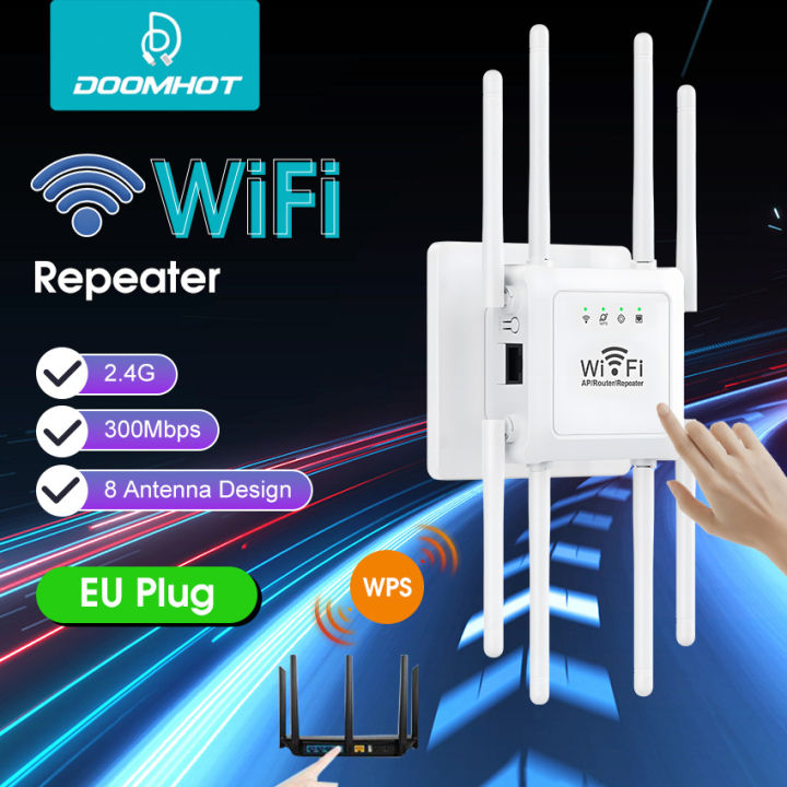 （NEW）Doomhot Range Extender 2.4Ghz/5Ghz- 300/1200Mbps High Speed For ...
