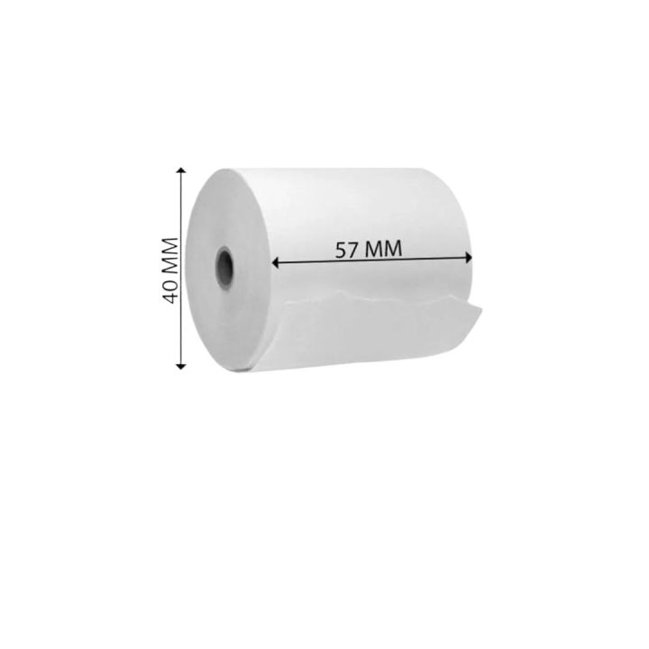 57×40mm Thermal Receipt POS Paper Roll – Compatible with 2-Inch (58mm ...