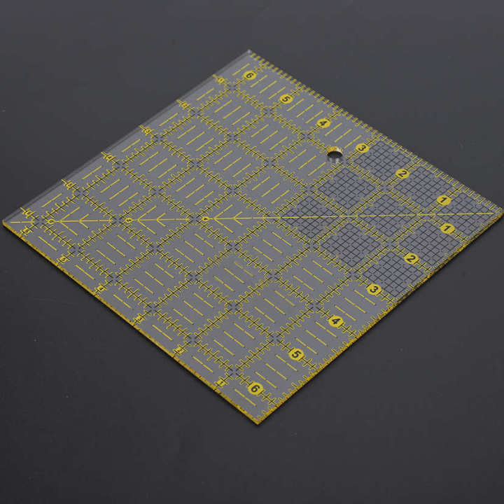 Plastic Quilting Ruler Square Hand Craft Patch‑Work Sewing Tool Display ...