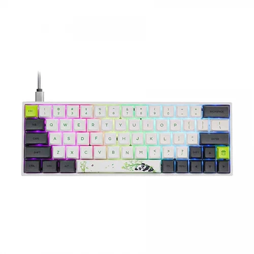 Skyloong SK64 (Panda) Dual Mode White Hot Swap (Brown Switch) RGB ...