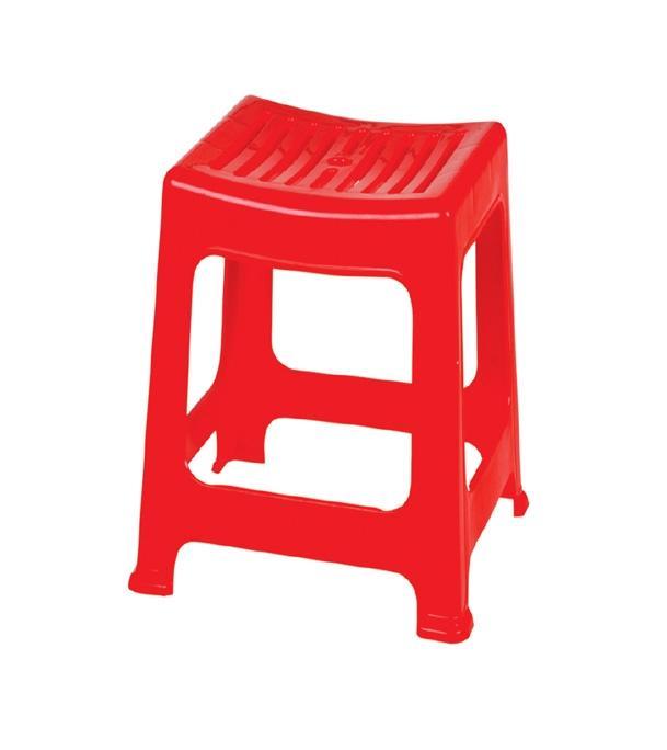 Timber Stool High Red | Daraz.com.bd