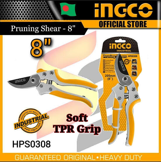 INGCO Pruning Shear HPS0308 | 8\"(205 mm) | With high Quality blade ...