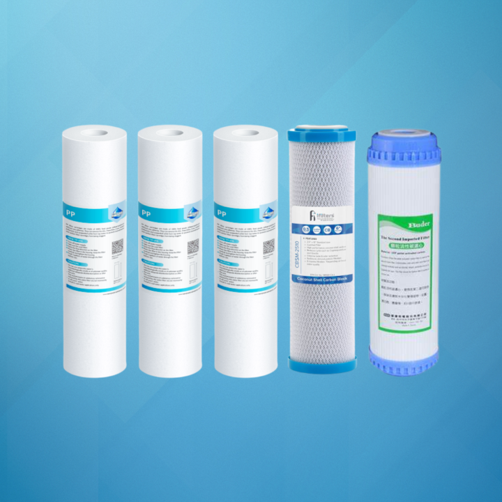 10 Inch 3 PP Sediment CTO Net Carbon GAC UDF OCB Activated Box Carbon Filter for Water Purifier ...