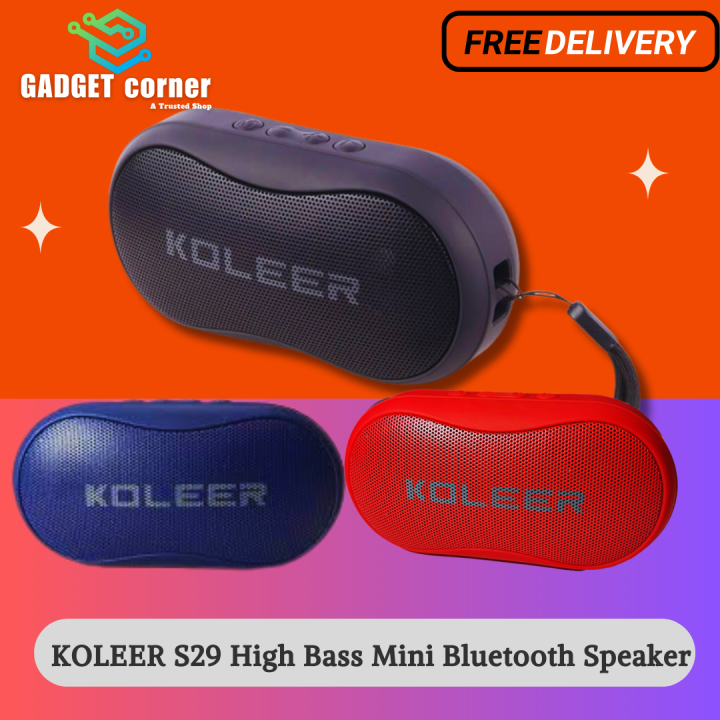 KOLEER S29 Wireless Bluetooth Speaker Power Overweight Subwoofer Card ...